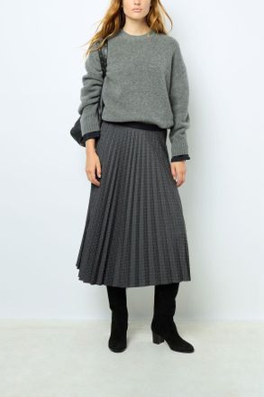 Gerard Darel Jupe pliss&eacute;e &agrave; strass - CINDA - anthracite