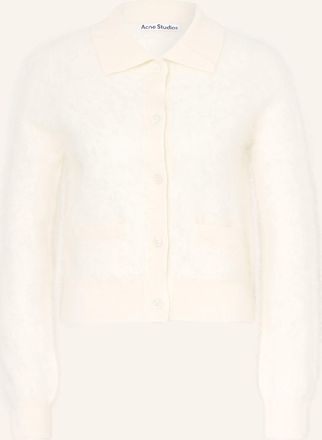Acne Studios Strickjacke Aus Cashmere weiss
