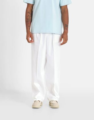 Sixth June Elegante, verstellbare Hose in Wei&szlig;