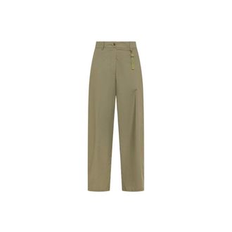 Seventy Femme, Pantalons, Vert, Taille: 40 FR Pantalon Coupe Carotte en Popeline Stretch