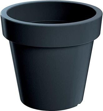 Prosperplast Lofly Plastiktopf in Anthrazitfarbe 24,5 (L&auml;nge) x 24,5 (Breite) x 22,5 (hoch) cm