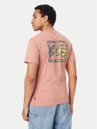 Billabong T-Shirt Crayon Wave EBYZT00525 Hellrosa Regular Fit