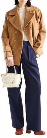 Benetton Damen Jacke 2ydtdn035 Mantel, Beige 94a, S