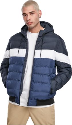 Urban Classics Herren Colorblock Bubble Jacket, midnightnavy/darkblue, M