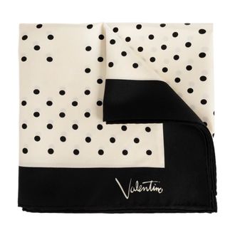 Valentino Garavani Femme, Accessoires, Beige, Taille: ONE Size Toute La V Silk Scarf