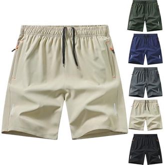 Generic Short pour homme &agrave; s&eacute;chage rapide - Confort ultime, style et polyvalence pour l&eacute;t&eacute;, short de sport pour homme, kaki, XXL