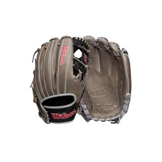 Wilson Fall 2024 A1000 Infield Baseball Gloves Handschuh, Grau/Schwarz/Rot, 11.75