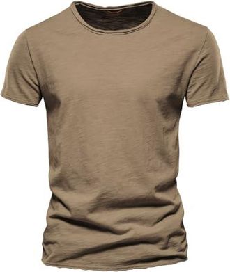 Generic Chemises pour homme adulte, coupe ajustée, col rond, manches courtes, légères, respirantes, pour le sport, le fitness, lentraînement, la gym, les musc