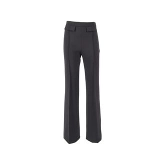 Elisabetta Franchi Femme, Pantalons, Noir, Taille: 38 FR Pantalon Crois&eacute; Stretch Double &Eacute;paisseur