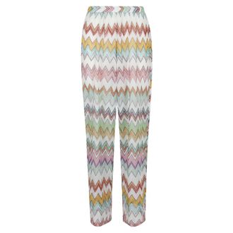 Missoni Femme, Pantalons, Multicolore, Taille: 36 FR Zigzag Pants