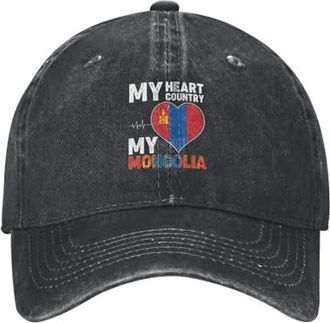 Generic Mon Coeur, Mon Pays, Ma Mongolie Unisexe Snapback Cap Anti UV Casquette Trucker D&eacute;contract&eacute; Chapeau pour Ext&eacute;rieur Toutes Les Saisons Tennis