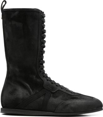 Ann Demeulemeester Femme, Chaussures, Noir, Taille: 38 1/2 EU Bottes de boxe Fides Hautes