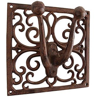 Esschert Design H&auml;nger f&uuml;r Gartenger&auml;te, braun, 17 x 6.5 x 17, TG42