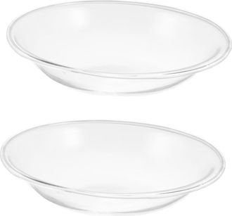 SOLUSTRE 2 St&uuml;ck Duftw&auml;rmer Glas-&ouml;l-tablett mit Strohhut-Form Hitzebest&auml;ndige Aromatherapie Schale Transparentes Wachsschmelz Ersatzteil Leicht zu Reinigen Pas