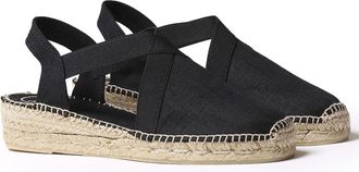 Toni Pons Damen-Espadrille aus Baumwolle - Verona - Schwarz, 33 EU