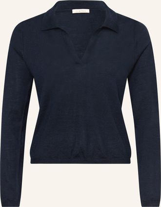 Lilienfels Lilienfels Pullover Mit Merinowolle blau