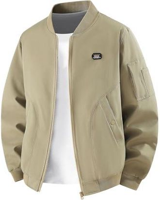 Generico Veste coupe-vent pour Hommes L&eacute;ger D&eacute;contract&eacute; Bomber Style Militaire Veste de Travail avec Poches Multiples Manteau D&eacute;di&eacute; &agrave; la Mythologie Nordique M&eacute;