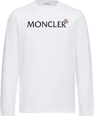 Moncler sweat &agrave; logo imprim&eacute; - Blanc