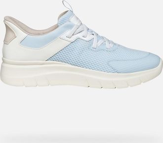 Geox Schuhe Plummery Plus Dame Helles Azurblau/wei&szlig;