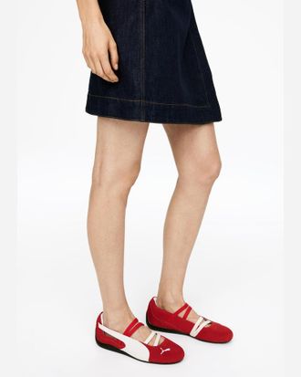 Arket Velourslederballerina Speedcat Von Puma -Rot