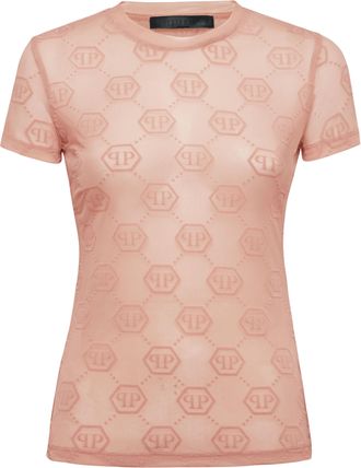 Philipp Plein Tulle T-Shirt Sexy Pure Ss Monogram