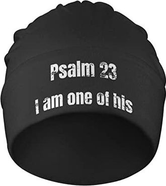 Generic Homme Femme Hiver Chapeaux Psaume 23 Inspiration Chr&eacute;tienne Foi Religieuse Bonnets De Ski Doux Bonnets Tricot&eacute; Chaud Bonnet dhiver pour Quotidien Ski 