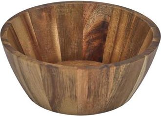 The Home Deco Factory KA0337, Acacia Bowl 16 cm, Versatile Salad Bowl and Bowl, elegant and Natural Design, ideal for Salads and Fruits, Easy Maintenance, Brown