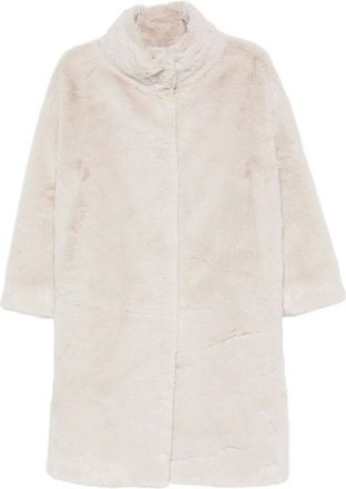 Herno Femme, Manteaux, Beige, Taille: 40 FR Manteau en fausse fourrure effet castor