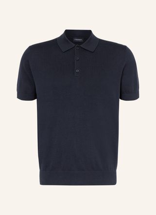 Strokesman's Strokesmans Strick-Poloshirt blau
