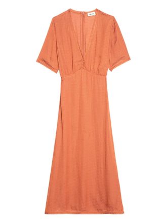 Zadig&Voltaire robe Rhodral à coupe mi-longue - Orange