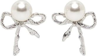Shushu/Tong Shushu/Tong, Femme, Accessoires, Gris, Taille: ONE Size Pearl Post Earrings