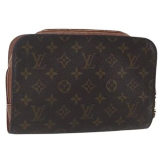 Louis Vuitton Pochette en toile Pre-owned - Femme - Pre-owned - Brun - Taille: ONE Size