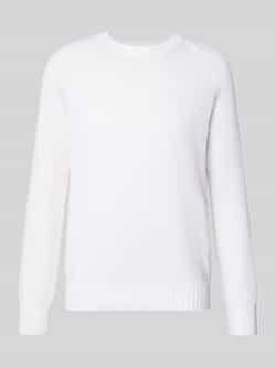 Gran Sasso Strickpullover aus Baumwoll-Kaschmir-Mix mit Rundhalsausschnitt