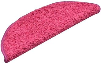 vidaXL Stufenmatten 30 Stk. 56x17x3 cm Rosa Halbrund Vidaxl