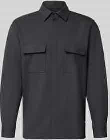 Digel Relaxed Fit Hemdjacke mit Schurwoll-Anteil Model Arion