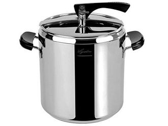 Lagostina La Classica Marmite &agrave; Pression avec Panier et &eacute;codose &Oslash; 26 cm, 12 lt Acciaio e Nero