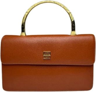 Givenchy Sac bandouli&egrave;re vintage en cuir Pre-owned - Femme - Pre-owned - Orange - Taille: ONE Size