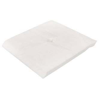 NUOBESTY 100 Stück Einweg Gesichtstücher aus Atmungsaktivem Vliesstoff mit Gesichtsöffnung für Massageliegen Weiß Antistatisch und Hautfreundlich