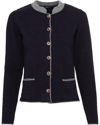 Luis Steindl Strickjacke Strickjacke mit Kellerfalte