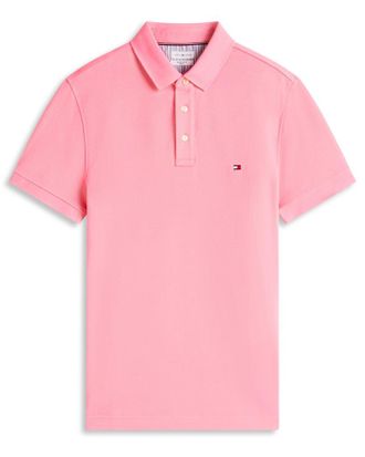 Tommy Hilfiger Slim Fit Poloshirt 1985 mit Stretch und Flag-Stickerei, Slim Fit in