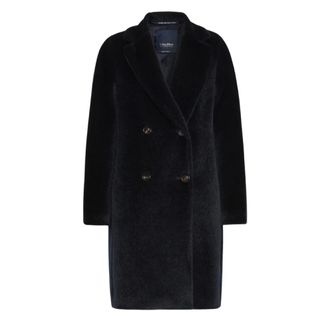 Max Mara Roseto Zweireihiger Mantel - - Coats - Damen - Blau - L