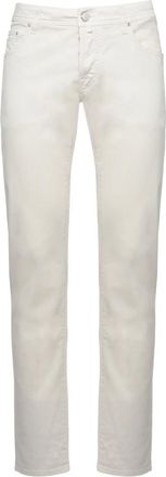 Jacob Cohen Homme, Jeans, Blanc, Taille: W33 Jeans Slim Fit