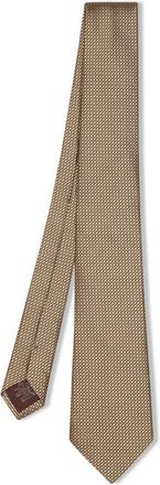 Canali Homme, Accessoires, Gris, Taille: ONE Size Diagonal Design Tie