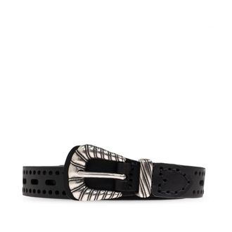 Etro Lederg&uuml;rtel mit Durchbrucharbeiten - - Accessories - Damen - Schwarzk - 80 CM