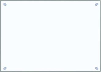 vidaXL Dosseret de Cuisine Carrelage Mural Décoration Protection Anti-éclaboussures Résistant aux Rayures Transparent 70x50 cm Verre Trempé