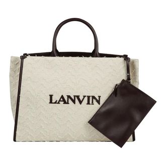 Lanvin Homme, Sacs, Beige, Taille: ONE Size In&Out MM Tote
