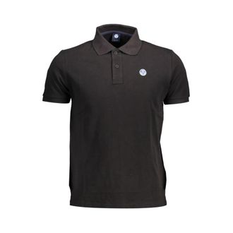 North Sails Schwarzes Baumwoll-Poloshirt - - Tops - Herren - Schwarzk - XL