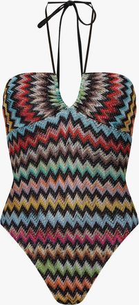 Missoni Maillot de bain une pi&egrave;ce en maille brillante &agrave; motif zigzag