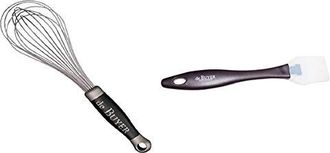 De Buyer 2610.25 -fouet professionnel fils inox goma 25cm & 4807.00N -pinceau patissier silicone l.19 cm