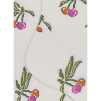 Dor&eacute; Dor&eacute; Chaussettes mi-hautes cerises en coton m&eacute;lang&eacute;